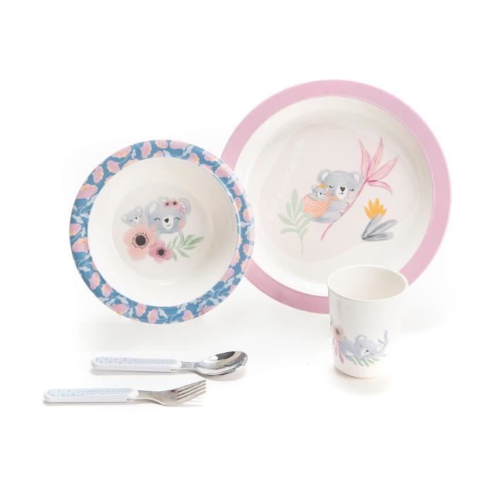 Coffret Repas Enfant 5 Pièces Lola 27 x 12 x 24 Multicolore - Cdiscount ...