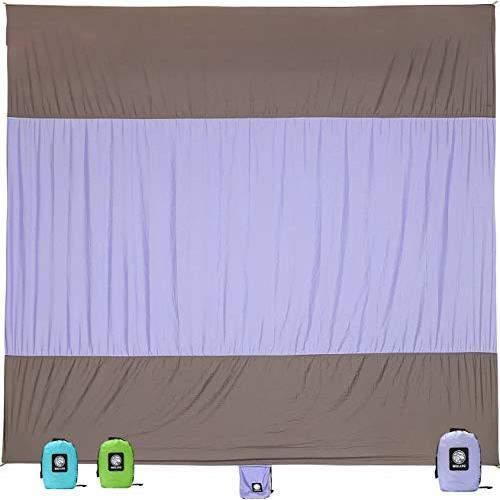 Wekapo Sand Proof Beach Blanket Extra Large Oversized 10'X 9' Big ...
