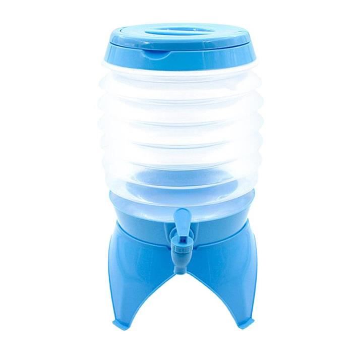 Conteneur d'eau pliable, porte-eau pliant Portable 5.5L avec robinet ...