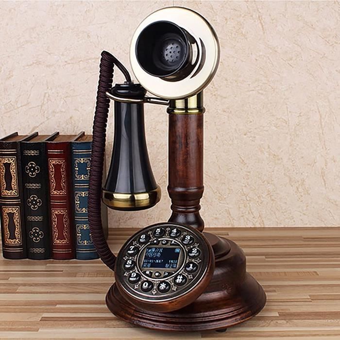 Téléphone Fixe Classique rétro, téléphone Fixe sans Fil Premium Big ...
