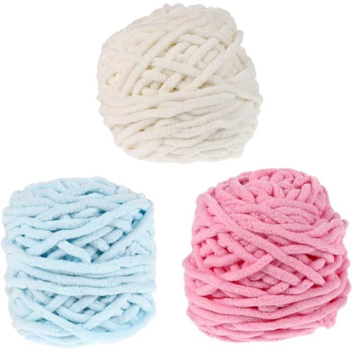 3 Pièces Pelote De Fil Aiguille Fil À Tricoter Fil Multicolore Tissé ...