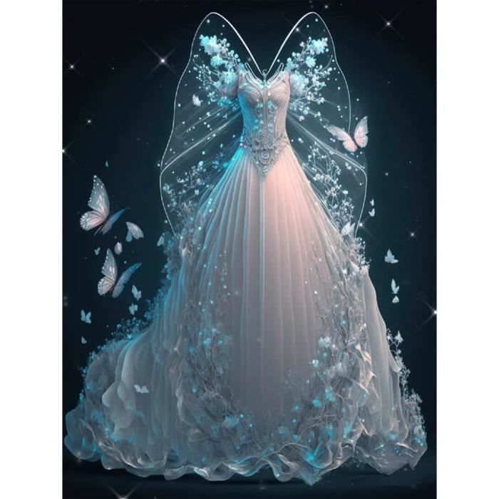 Broderie Diamant Kit Complet Robe De Mariée Bricolage Diamond Painting ...