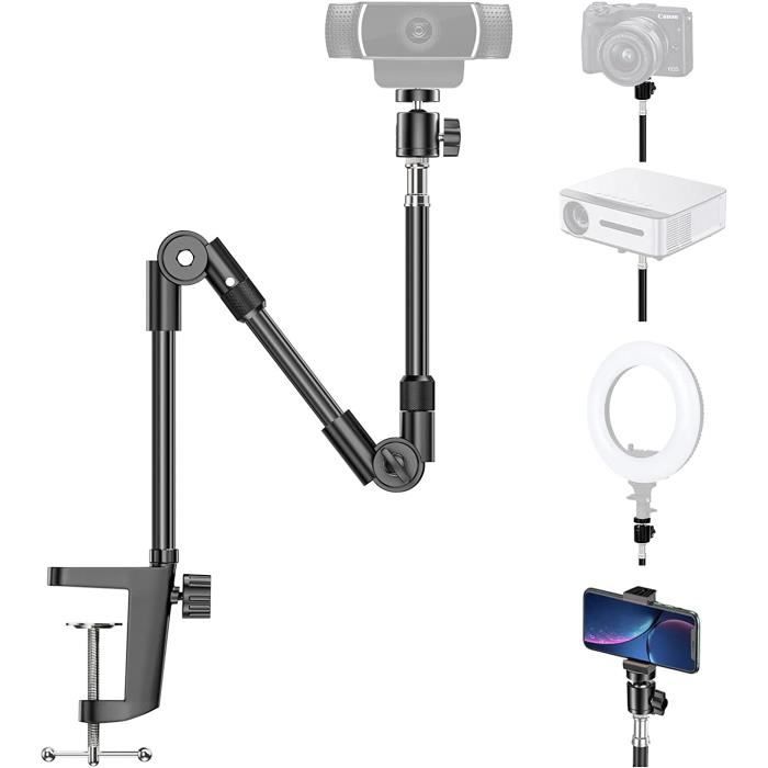Support de Caméra Webcam avec Porte Téléphone, Support Projecteur 63 ...
