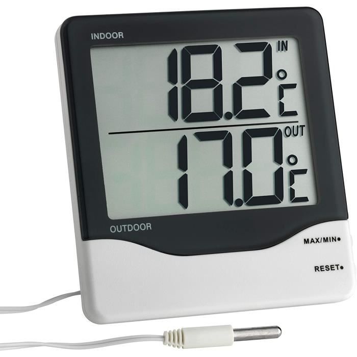 Tfa dostmann 30.1011 thermomètre numérique avec écran large et ... Tfa dostmann 30.1011 thermomètre numérique avec écran large et ...