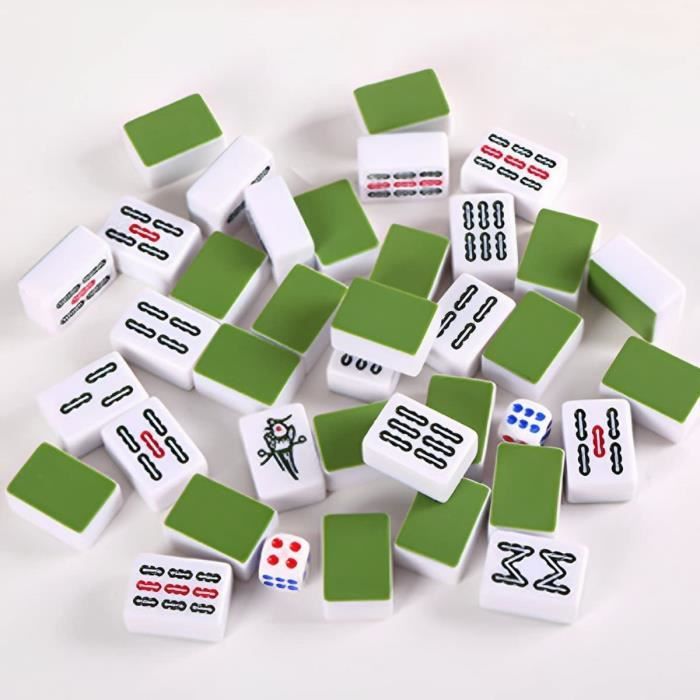 Mini Chinois Mahjong 144 Mahjong Tile Set Avec Mahjong Mat Travel Board ...