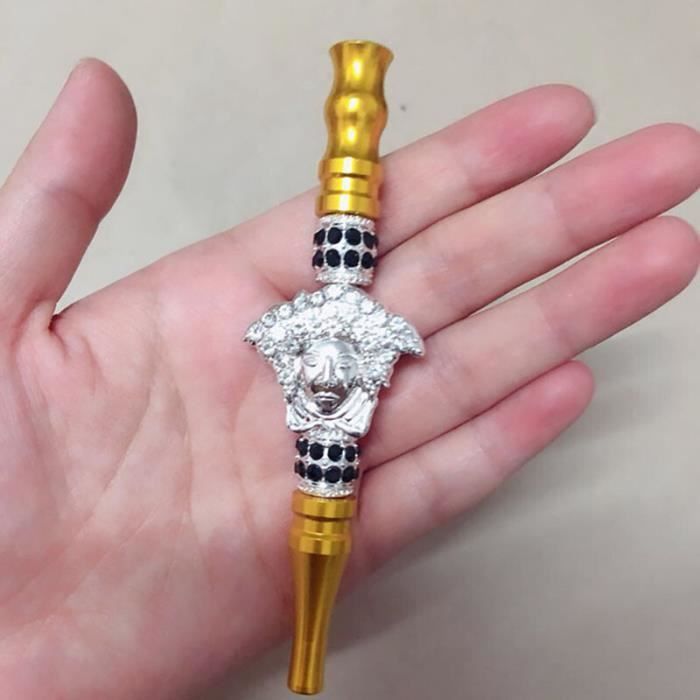 Chicha,Embout buccal de narguilé décomposable avec bijoux incrustés ...