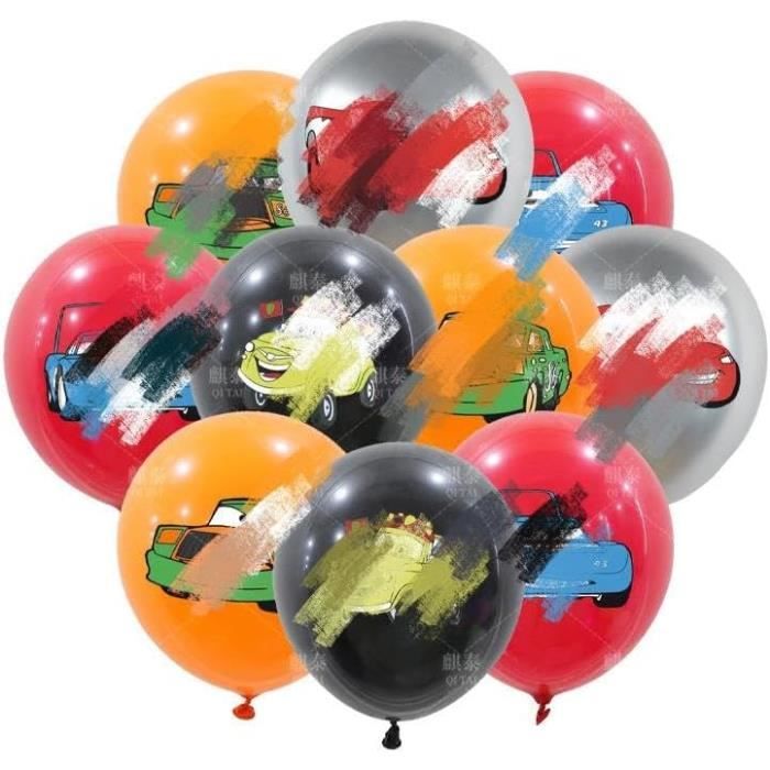 Ballons Anniversaire De Car, 40Pcs Mccqueen Fête Ballons, Flash Cars ...