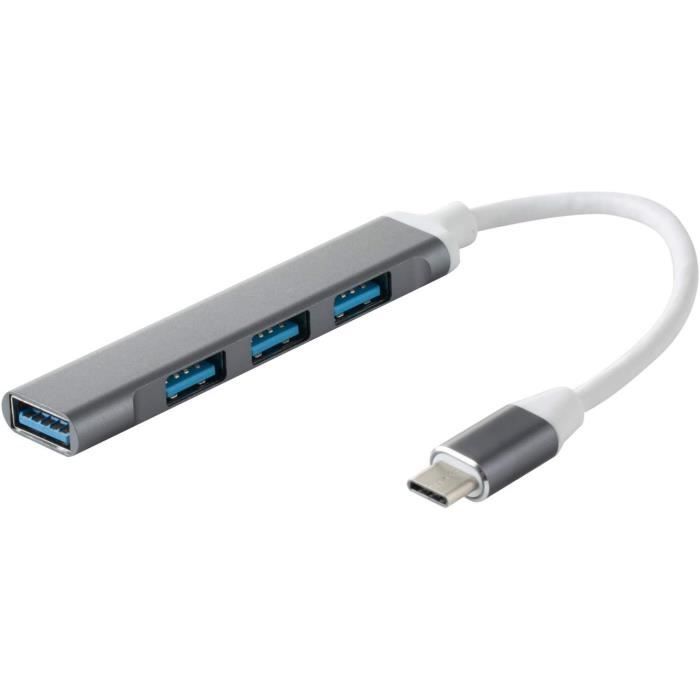 Hub Usb C 4 Ports Mini Usb Type-C Vers Plusieurs Usb Adaptateur Usb C ...
