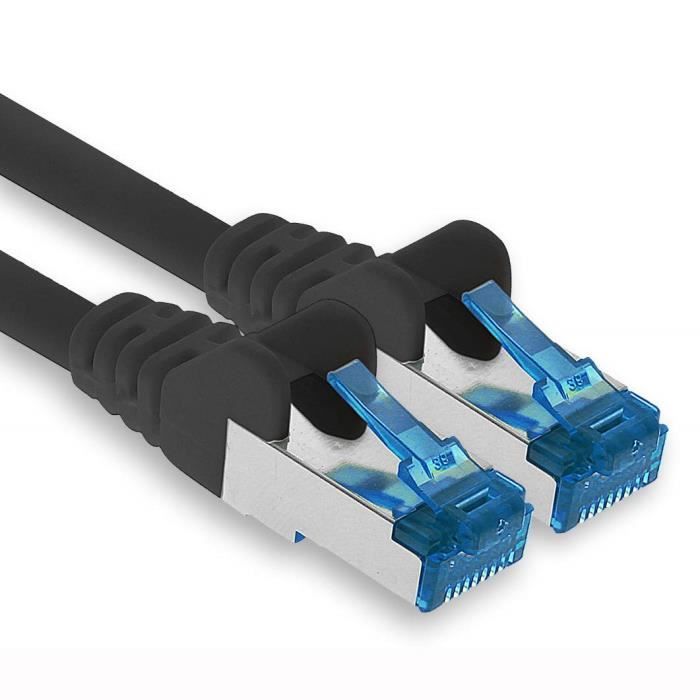 Câble patch 15m Ethernet,Réseau,Câble LAN CAT6a (pour réseaux gigabit ...