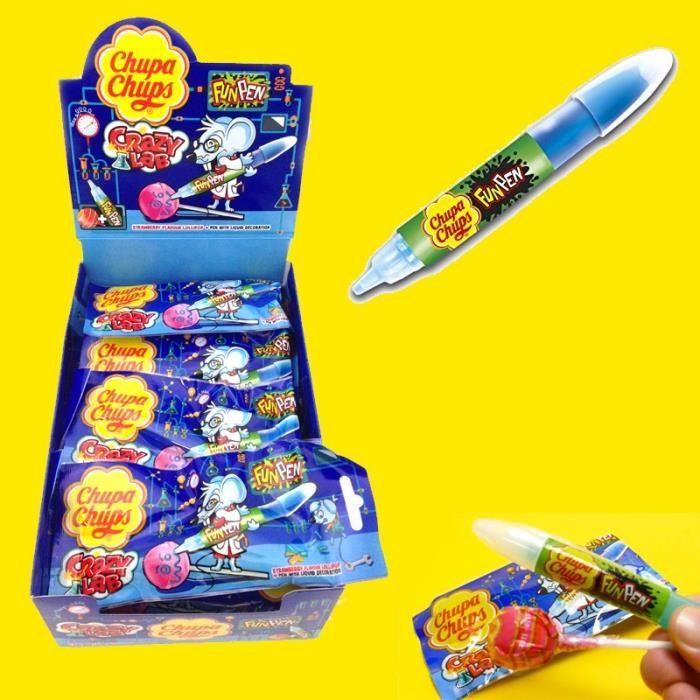 Chupa Chups Crazy Lab Fun Pen (Boîte de 24 pièces) - Cdiscount Au quotidien