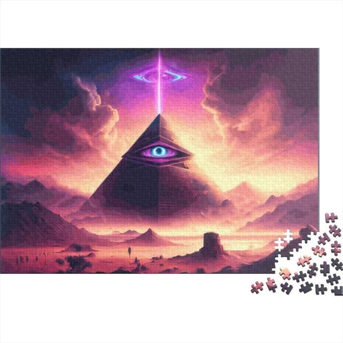 Pyramides Égyptiennes Puzzle En Bois De 1000 Pièces Pour Adultes Et ...