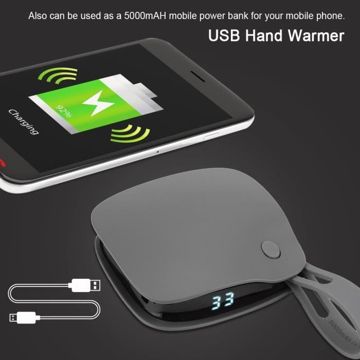 EJ.life Hand Warmer, USB Hand Warmer, Explosion-proof for Home Travel ...