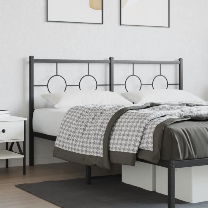POU Tête de lit métal noir 160 cm D376261 PA0054 - Cdiscount Maison