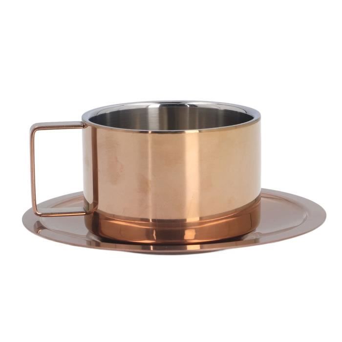 Fdit ensemble de tasses à café en acier inoxydable Tasse à café simple ...