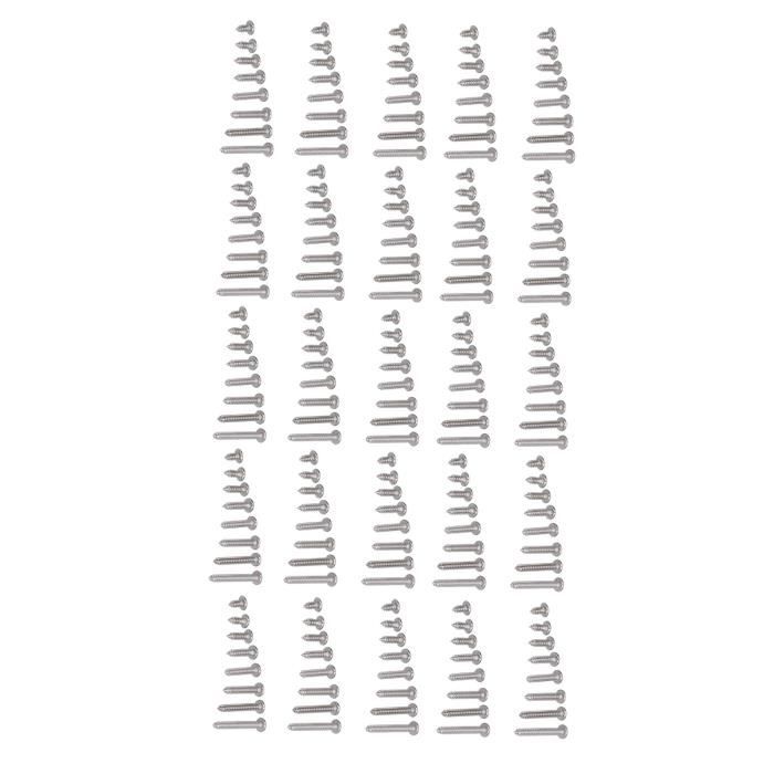 JIN-Vis autotaraudeuse en bois 200 pièces vis autotaraudeuses 304 kit de vis autoperceuses en ...