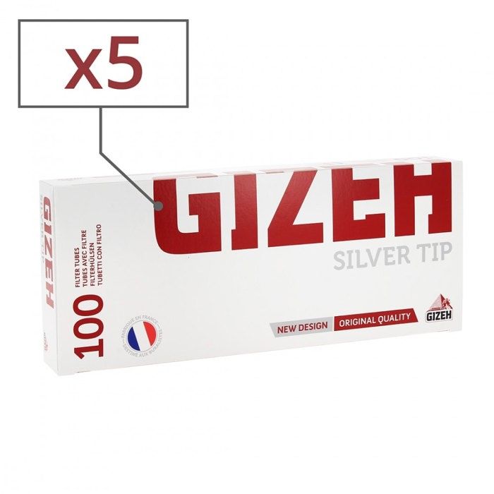 Boite de 100 tubes gizeh silver tip avec filtre x 5 - Cdiscount Au ...