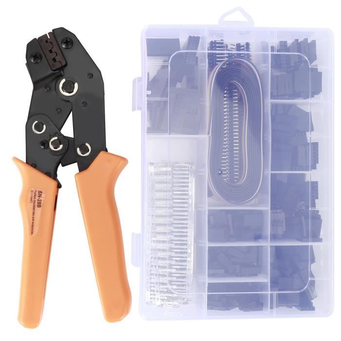 HURRISE trousse d'outils de sertissage de fil Kit d'outils de sertissage ensemble de bornes de ...