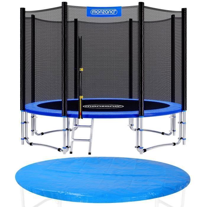Trampoline Ø 305 cm Certifié TÜV SÜD GS Set complet Filet de sécurité ...