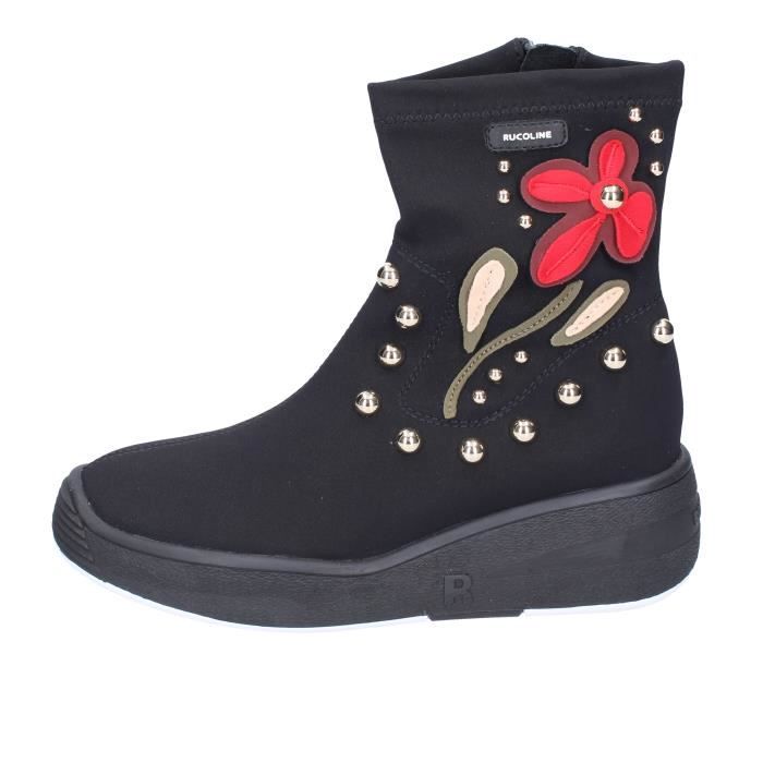 RUCOLINE Bottine Femme Noir Textile BG437 Noir - Cdiscount Chaussures