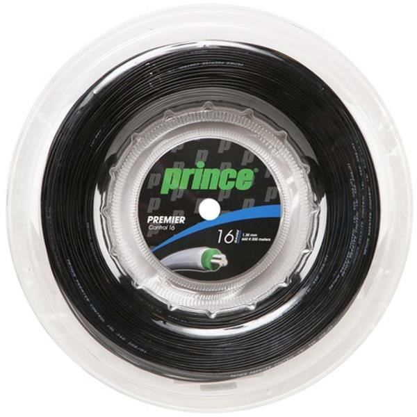 Cordage de tennis - PRINCE - Bobine Premier Control Black 200m - Jauge ...