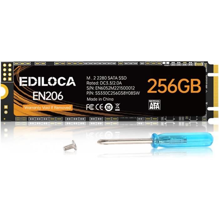 Disque Dur Interne En206 256 Go 3D Nand M.2 Ssd, M.2 2280 Sata Iii 6 Go ...