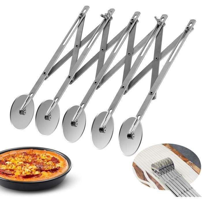 Roues Roulette À Pizza, Roulette À Pâte, Coupe-Pizza Réglable, Coupe ...
