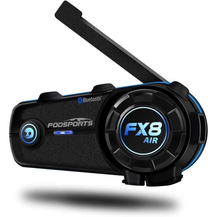 Fx8 Air Intercom Moto Duo Pour 2 Casques, Kit Main Libre Moto, 1000M ...