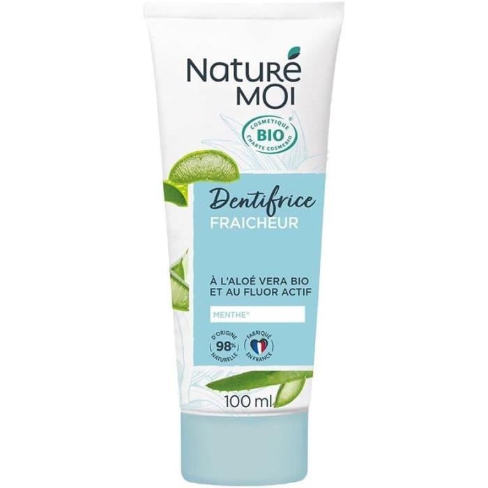 Dentifrice Fraîcheur-Au Fluor Actif Et L'Aloe Vera Bio-A L'Extrait De Menthe Bio-98% D'Origine ...