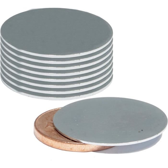 Aimant néodyme N52 - Disque magnétique ultra plat - Diamètre 20 mm ...
