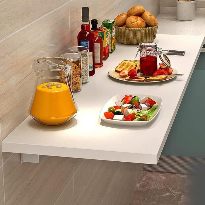 Table Murale Rabattable Cuisine 30Cm 40Cm - TRAHOO - Contemporain ...