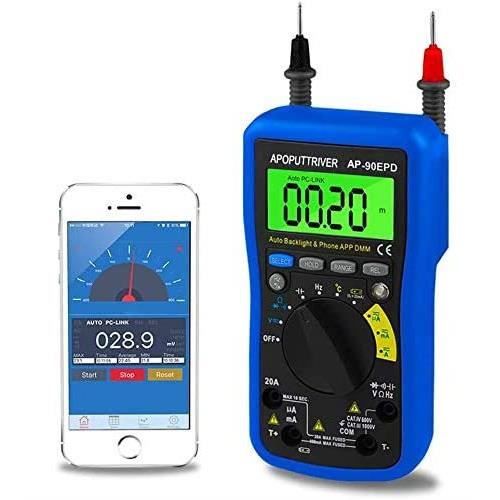Multimètre Numérique Ap-90Epd Mini Multimètre Testeur Electrique ...
