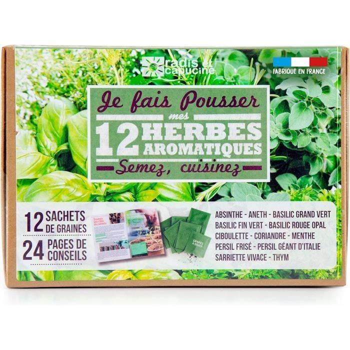 Coffret De 12 Sachets De Graines À Semer - Je Fais Pousser Mes Plantes ...