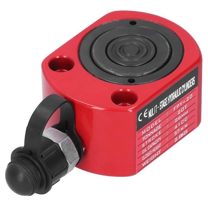 Zerone Cylindre 20T Cylindre Hydraulique Séparé Ultra‑mince pour Électricité Accessoires ...
