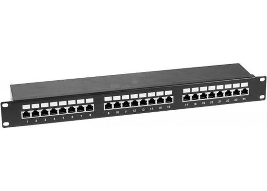 Panneau de brassage RJ45 24 ports CAT6 STP 1U - Achat / Vente panneau ...