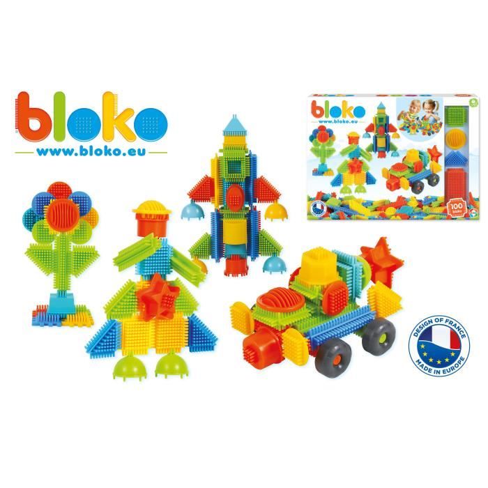 Jeu d’assemblage – BLOKO – Coffret de 100 BLOKO – Dès 12 mois ...