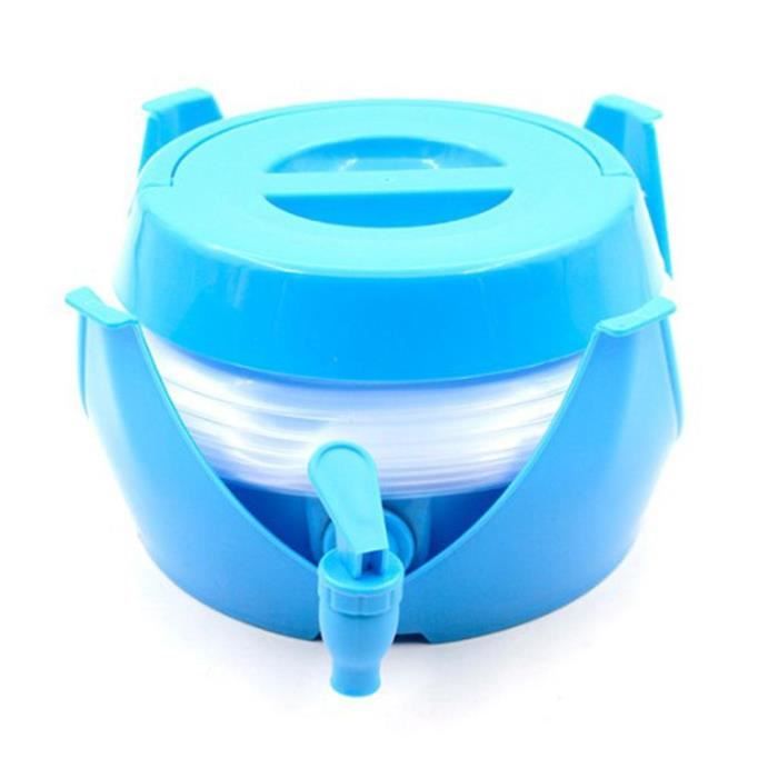 Conteneur d'eau pliable, porte-eau pliant Portable 5.5L avec robinet ...
