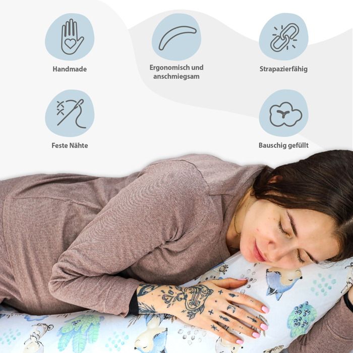 Oreiller d'allaitement xxl oreiller dormeur latéral - Coton Oreiller de ...