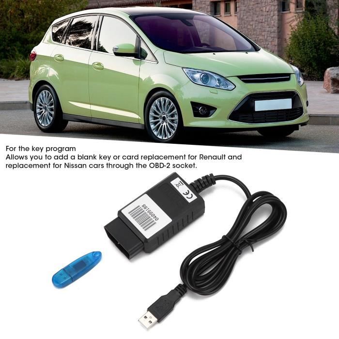 Câble de Diagnostic OBD2 - MINIFINKER - Key Prog 4 en 1 - Programmation ...