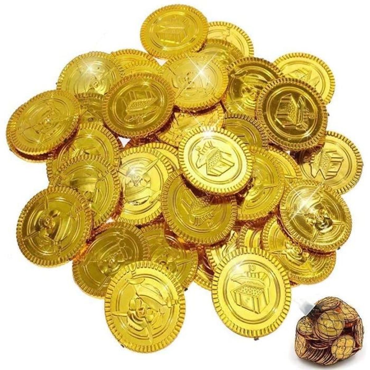 Pirates Gold - Coins,Pirate Gold Coins,Trésor de Pirate,Parti Pirate ...