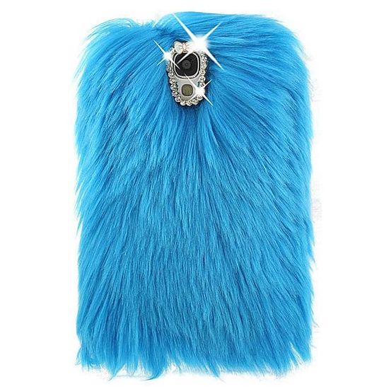 Coque Fausse Fourrure & Strass pour Galaxy S4 - Achat / Vente Coque ...