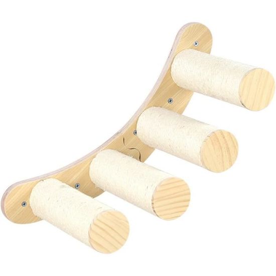 Meubles Muraux pour Chat Étagères et Perchoirs en Bois pour Chat pour Mur Échelle pour Chat Lit ...