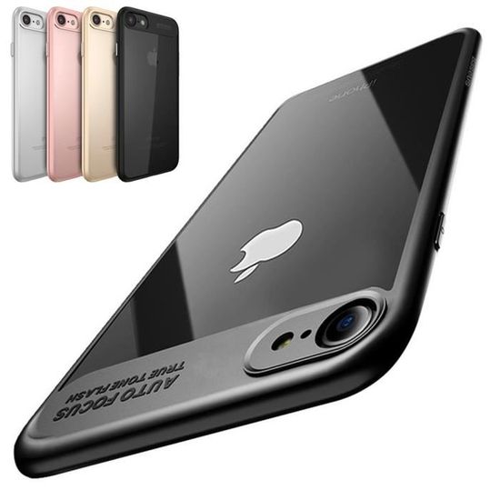 Coque iPhone 7 (4,7') Antichoc TPU Housse Etui Protection (Noir ...