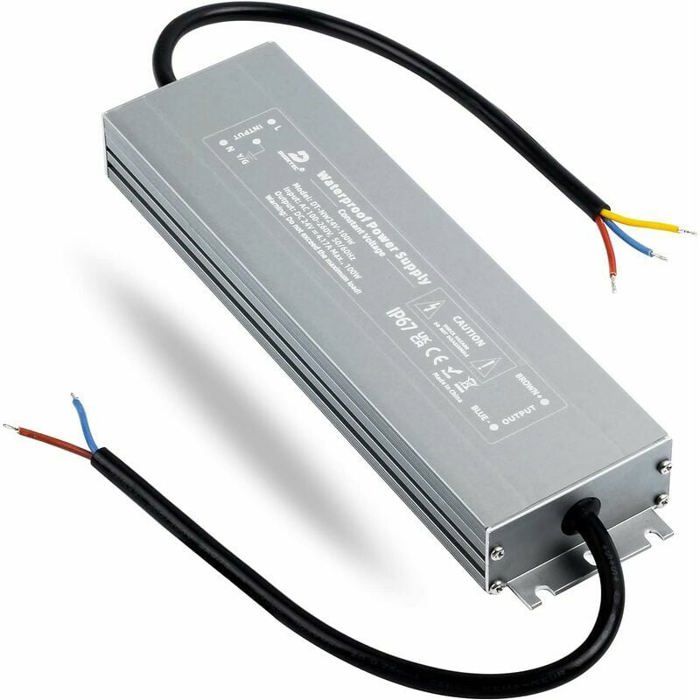 Transformateur 24V LED 100W Driver, Alimentation 4,2A étanche IP67, Transfo 220V/230V AC à DC ...