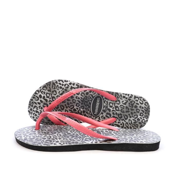 Tongs Gris/Rose Femme Havaianas Hav Slim Leopard Gris - Cdiscount ...