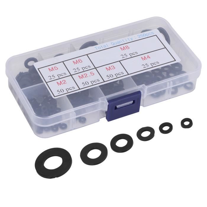 Joint en nylon Joint, 7 niveaux différents Assortiment de rondelles ...