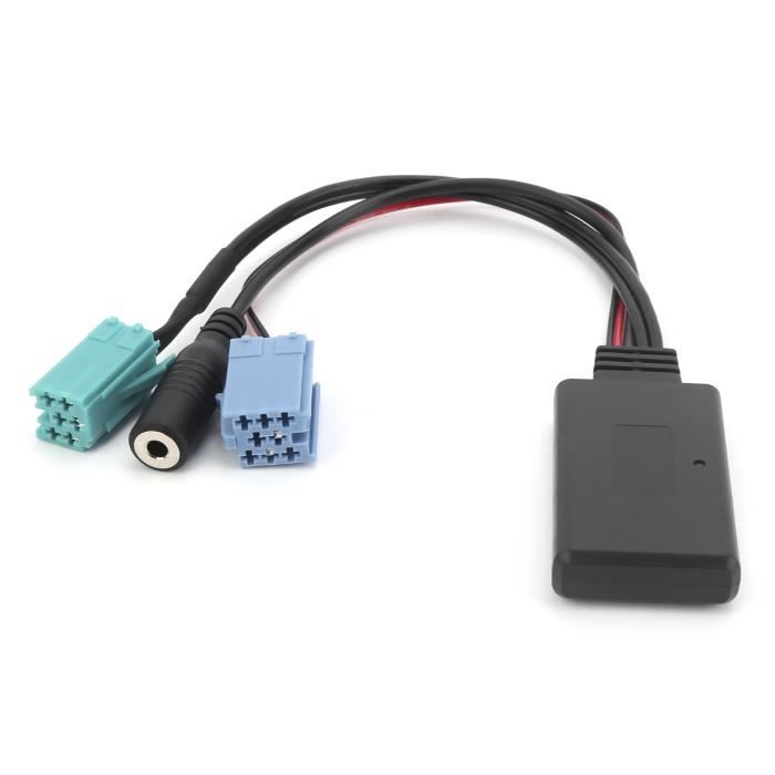 Ashata Adaptateur de musique audio de voiture Adaptateur de microphone ...