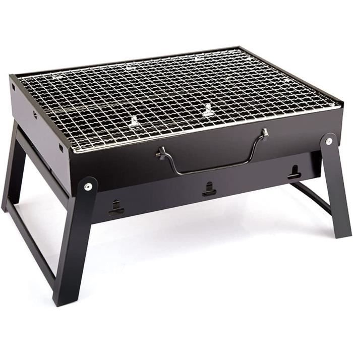 Grille De Barbecue Pliable Et Portable Au Charbon De Bois, Convient ...