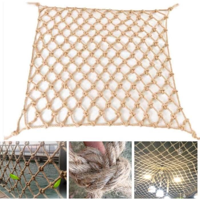 Ficelle De Jute Filet Filet Décoratif Naturel Chanvre Net Decking Corde ...