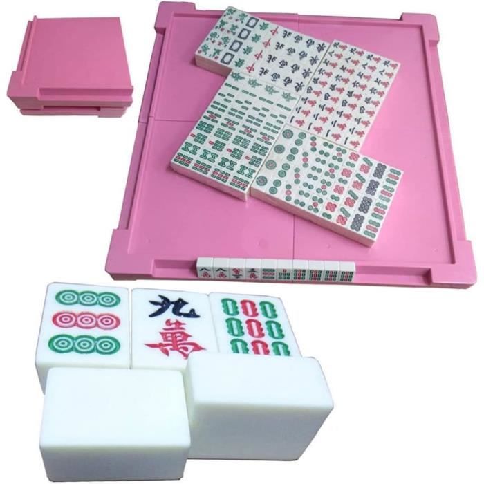 Portable Mini Mahjong Set 27Mm Mah Jongg Travel Mini Mahjong Set Party ...