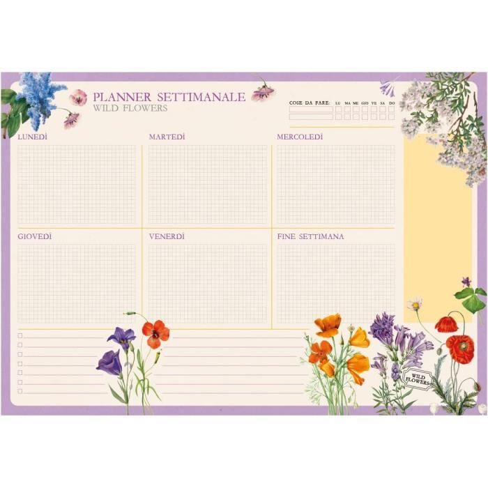 Sous-Main A4 Avec Calendrier Quotidien, Hebdomadaire Et Mensuel ...